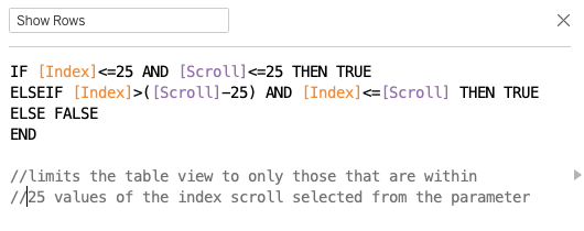 Tableau Scrolling II – Viz Zen Data