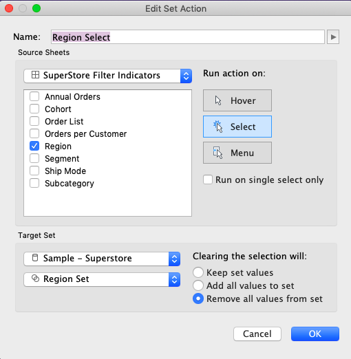 Using Set Actions as a Filter Indicator – Viz Zen Data