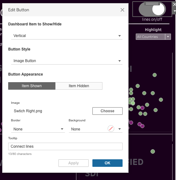 Creating Show/Hide Container Buttons – Viz Zen Data