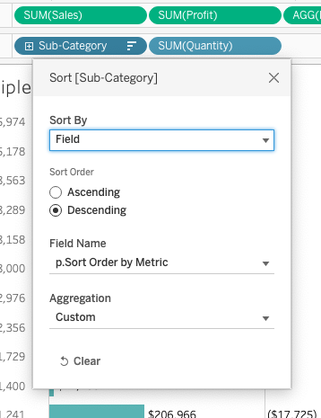 Creating Custom Sort Headers – Viz Zen Data