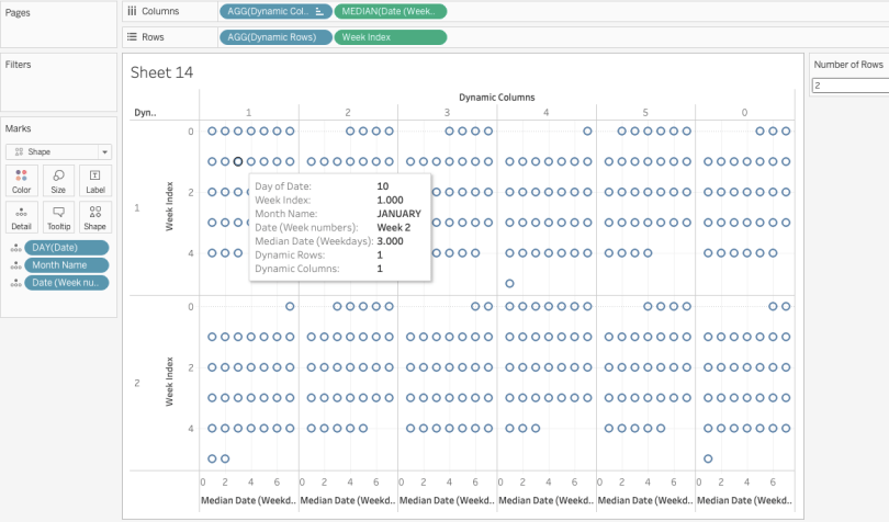 Create a Calendar with Variable Layout Options in Tableau (Part 1 ...