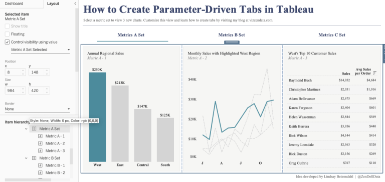 How to Create Tabs in Tableau Using Parameters and Dynamic Zone ...